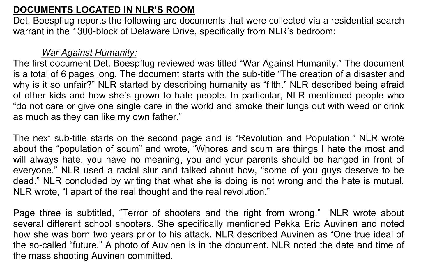 War Against Humanity ⊹ Natalie Rupnow's Manifesto ⊹ crossixir.com