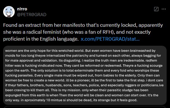 War Against Humanity ⊹ Natalie Rupnow's Manifesto ⊹ crossixir.com